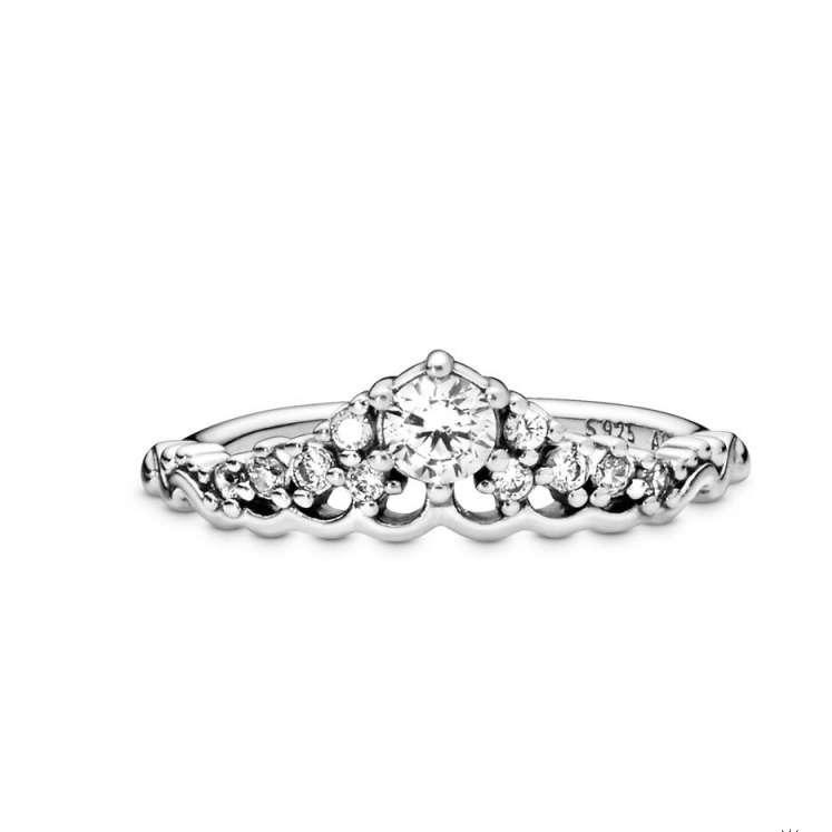 Pandora Fairy Tale Tiara Wishbone Ring-50, Women's Fashion, Jewelry ...