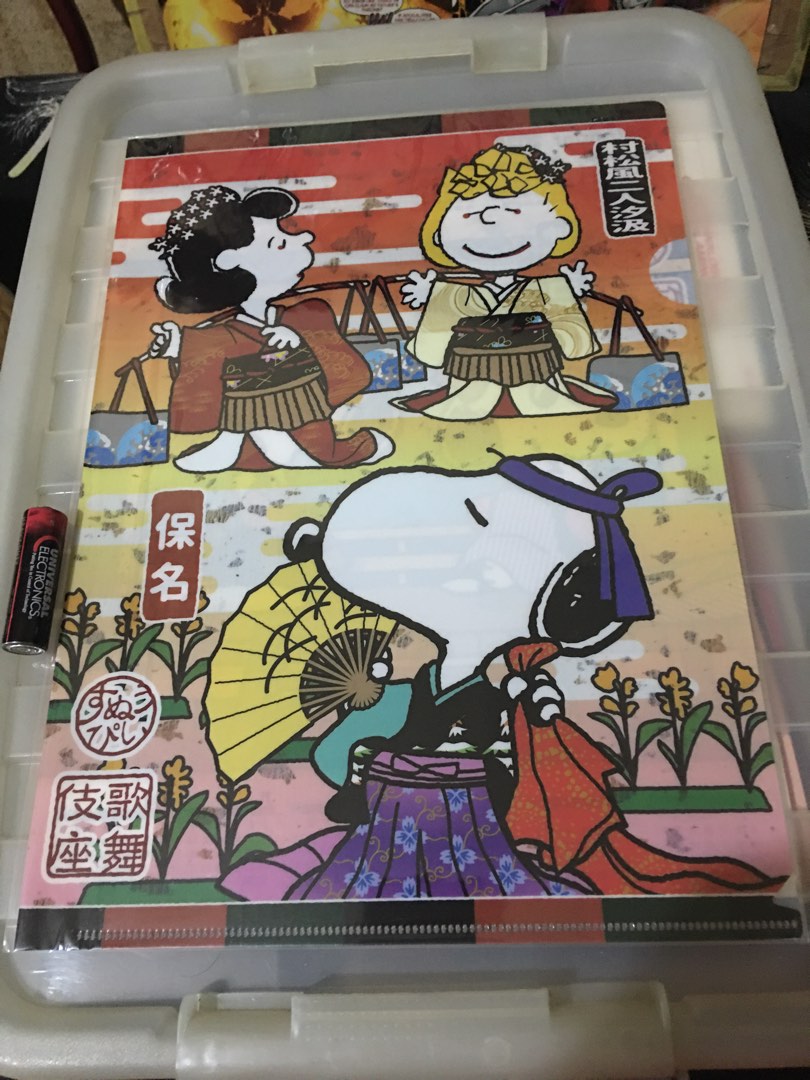 Peanuts Snoopy Clear File A4 Folder, Hobbies & Toys, Stationary & Craft ...