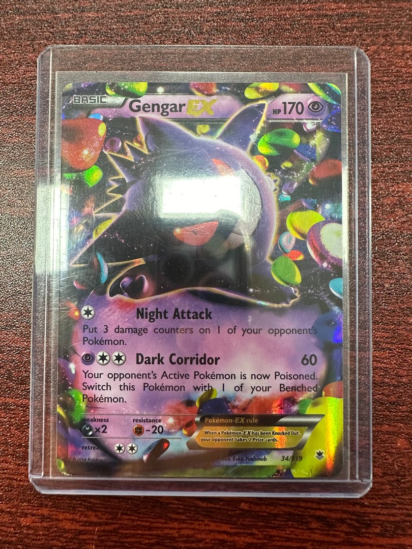 Pokemon Trading Card Game Phantom Forces Gengar EX, Hobbies & Toys ...