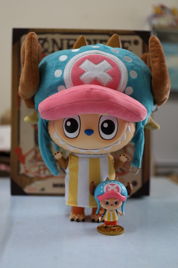 Popmart Mega Labubu X One Piece Tony Tony Chopper 400%, Hobbies & Toys ...
