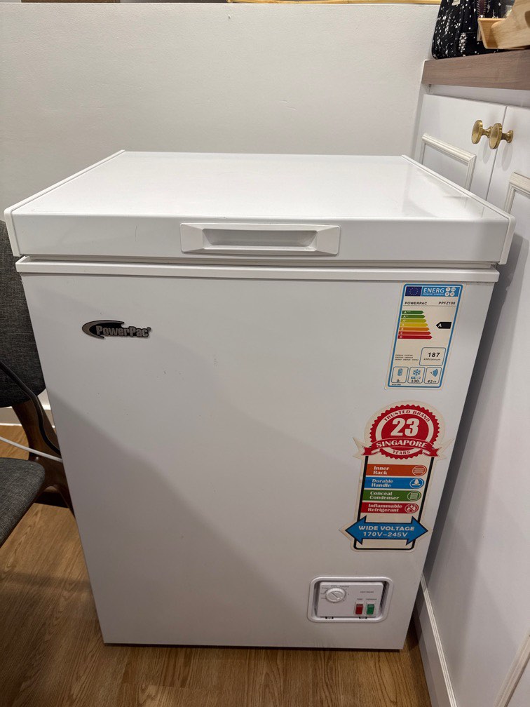 PowerPac Deep chest freezer, TV & Home Appliances, Kitchen Appliances ...