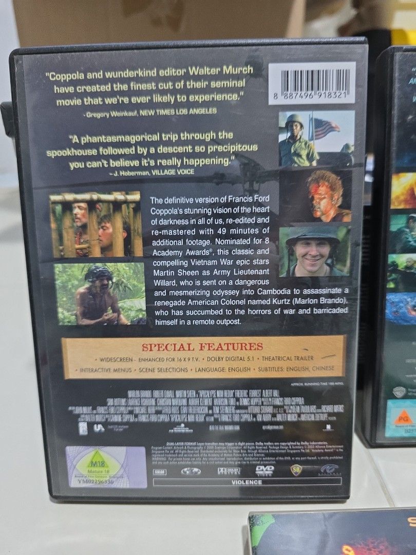 Predator, matrix revolutions and apocalypse now, Hobbies & Toys, Music ...