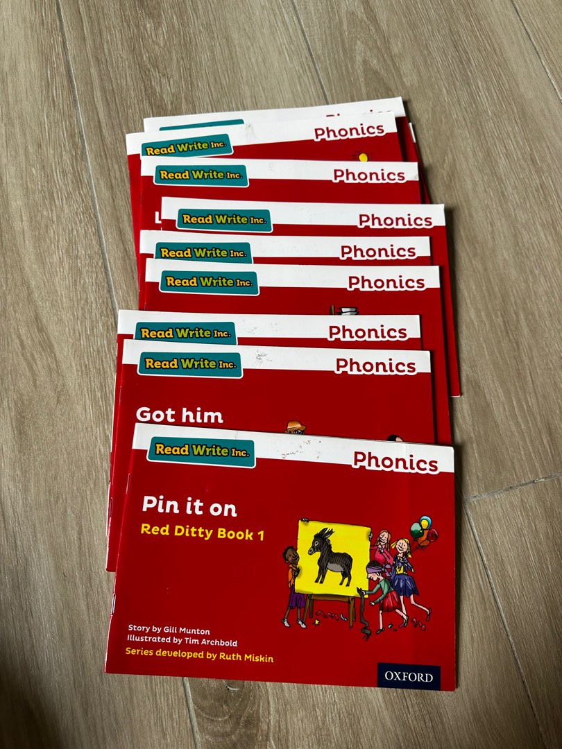 Read Write Inc. phonics, Red Ditty Book 1-10, 興趣及遊戲, 書本 & 文具, 教科書 ...