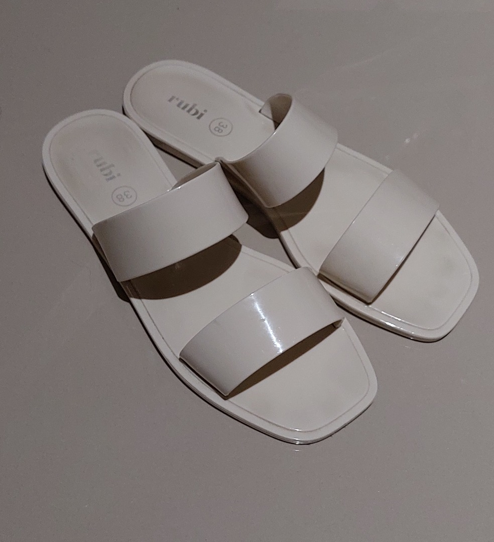 [Rubi] Danni Double Strap Slide, Women's Fashion, Footwear, Flipflops ...