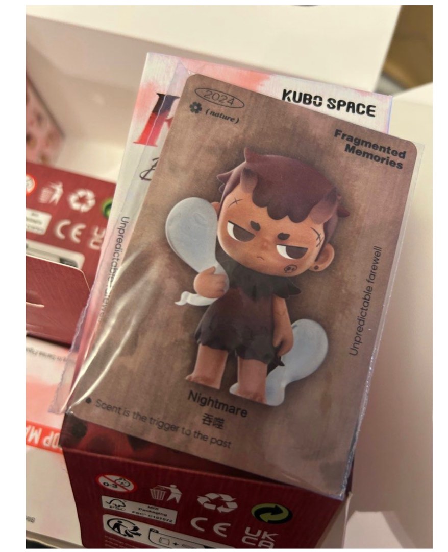 Sealed foil Authentic Popmart Kubo breathing in - nightmare, Hobbies ...