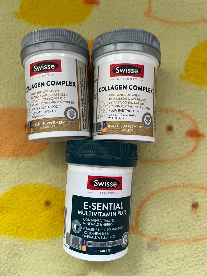 SWISSE Ultiboost Beauty Collagen Complex 30 / SWISSE Ultivite E-Sential ...