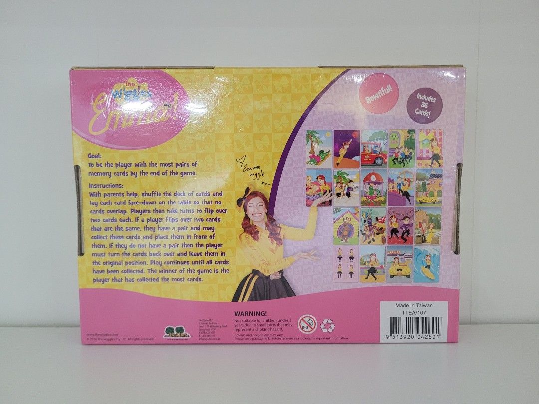 The Wiggles - Emma Memory Cards, Hobbies & Toys, Toys & Games on Carousell