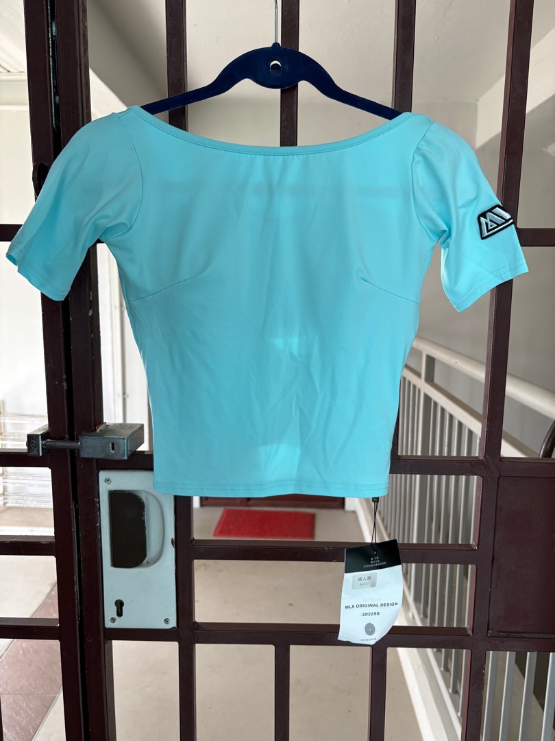 Tiffany Blue Dance Top, Women's Fashion, Tops, Other Tops on Carousell