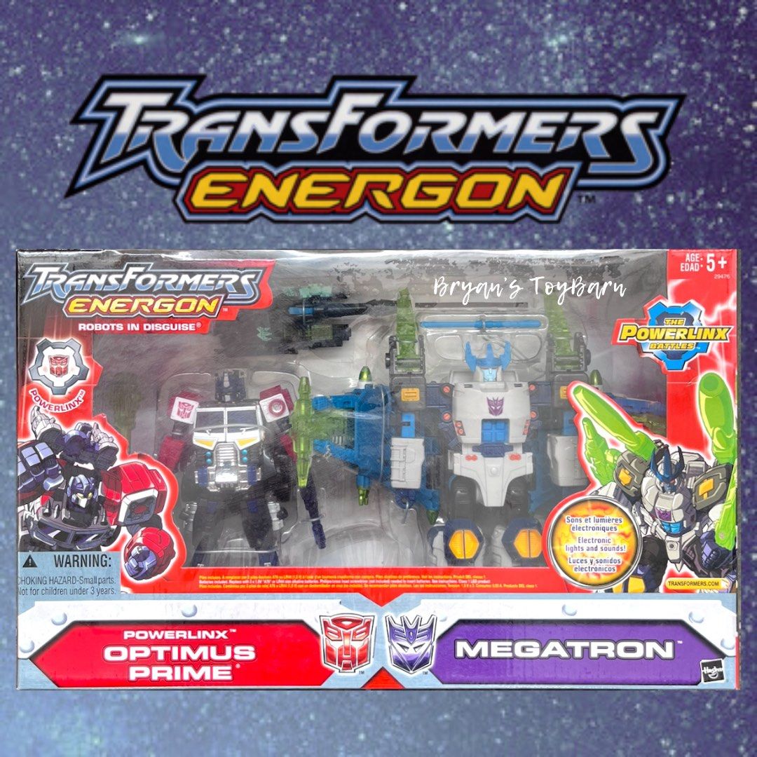 Transformers Energon Powerlinx Optimus Prime & Megatron 20th ...