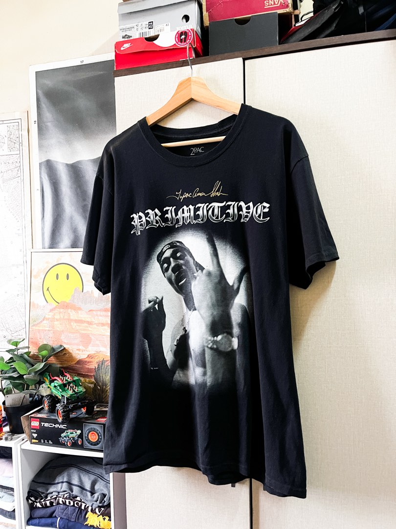 Tupac collab Primitive, Men's Fashion, Tops & Sets, Tshirts & Polo ...