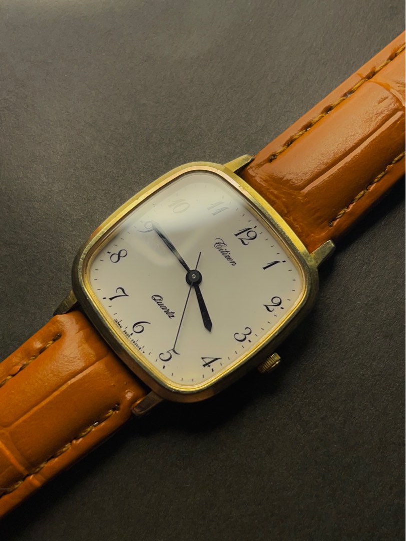 Vintage 90s Citizen Tank Square Shape Gold Case, Men's Fashion, Watches & Accessories, Watches ...