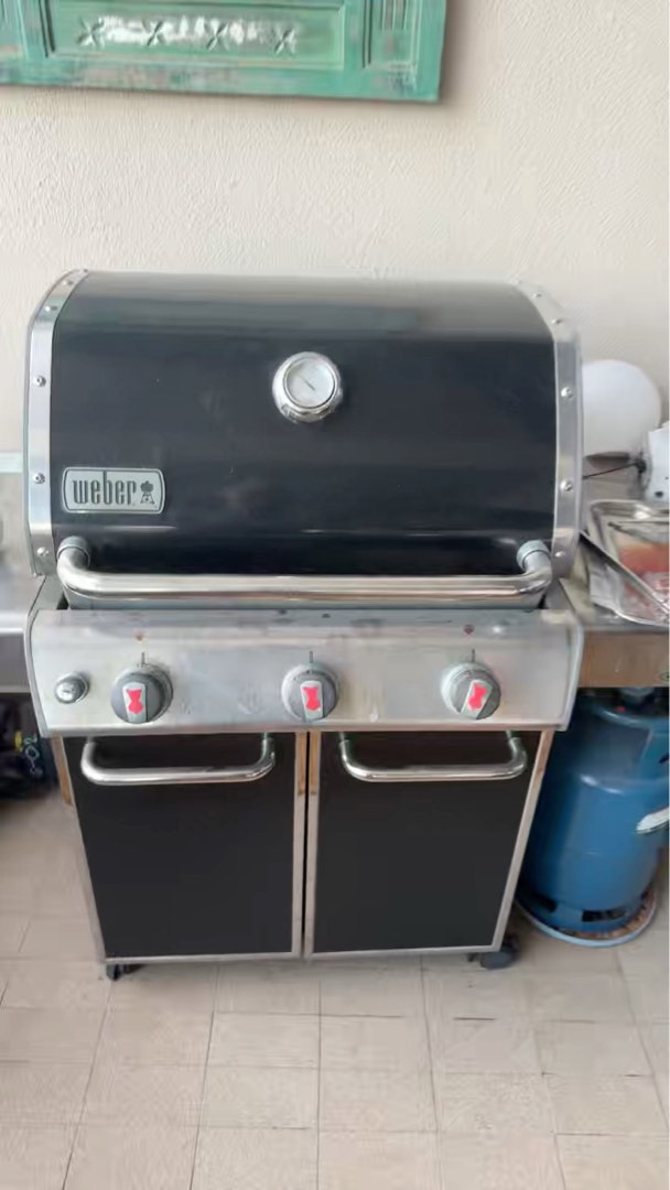 Weber Genesis 3-Burner Gas Grill, TV & Home Appliances, Kitchen ...