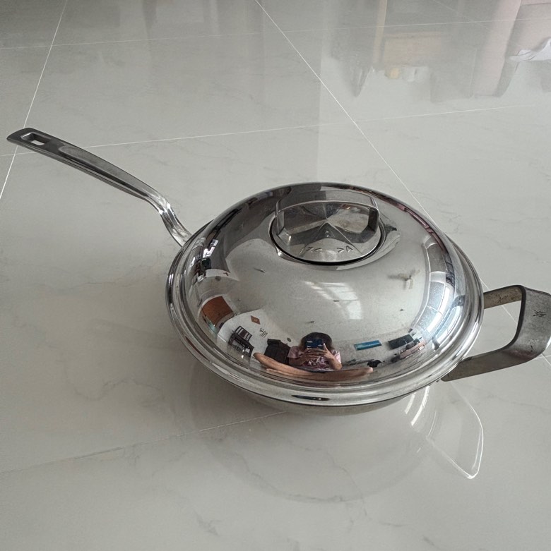 WMF Stainless Steel Wok, TV & Home Appliances, Kitchen Appliances ...