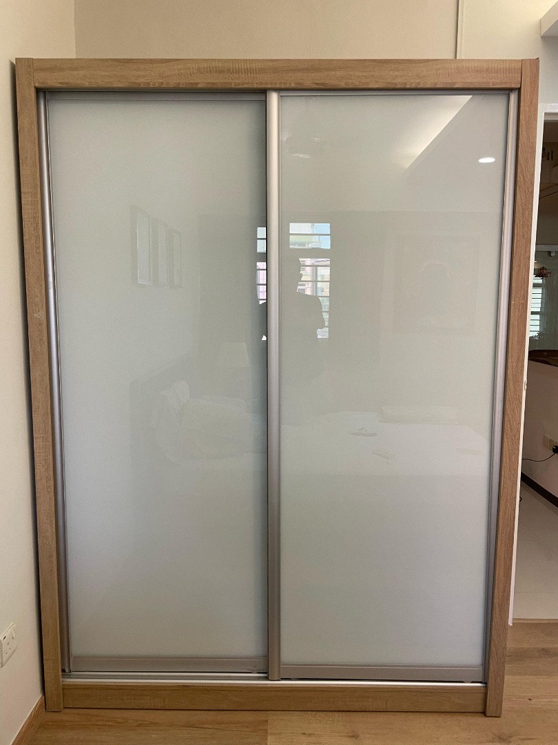 Wooden Sliding Door Wardrobe – Built-in Mirror & Great Storage – Just ...