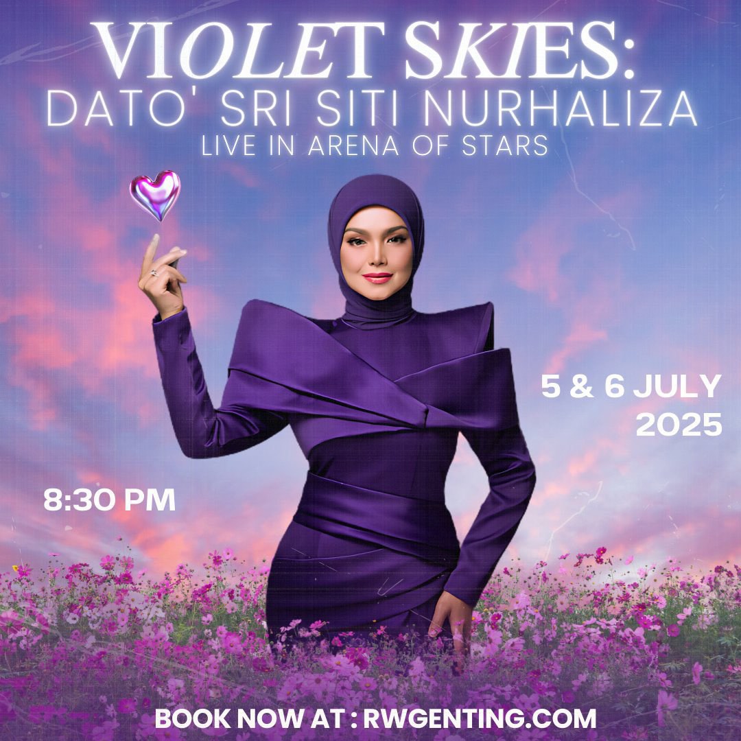 2x Konsert Siti Violet Skies - 5 Julai 2025, Tickets & Vouchers, Event ...