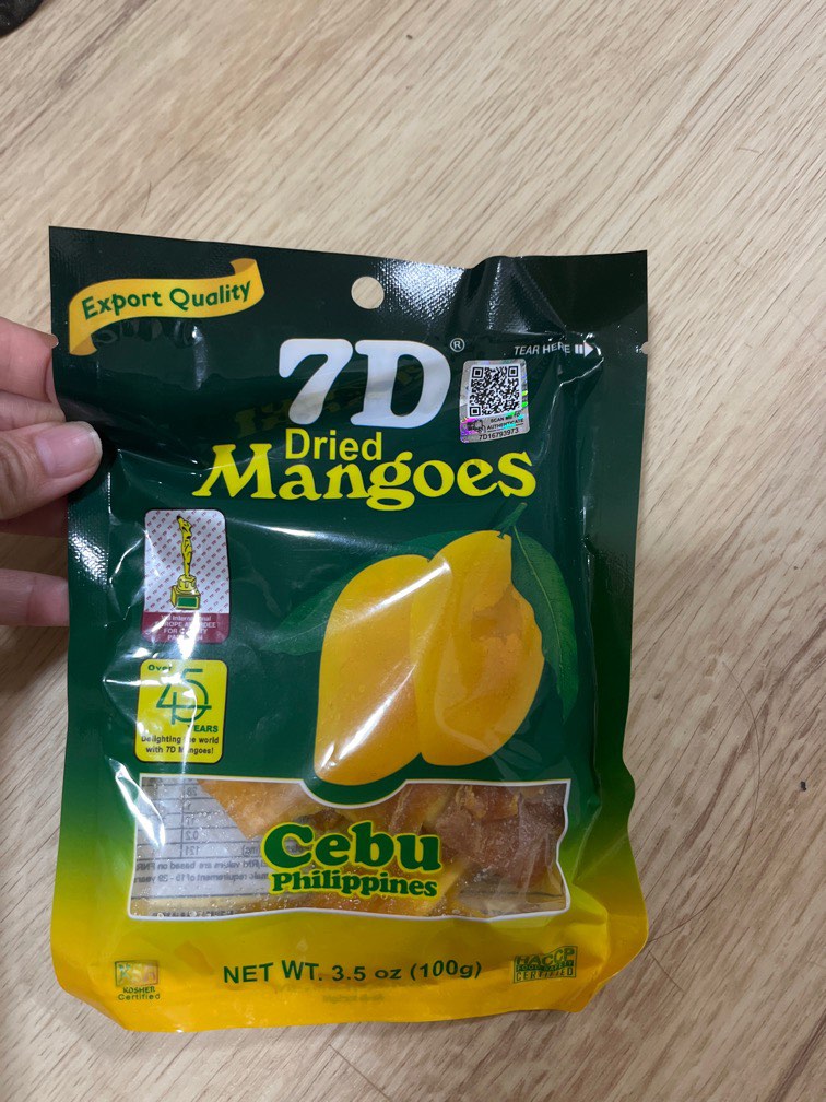 7D dried mangoes cebu 100gr, Food & Drinks, Local Eats on Carousell