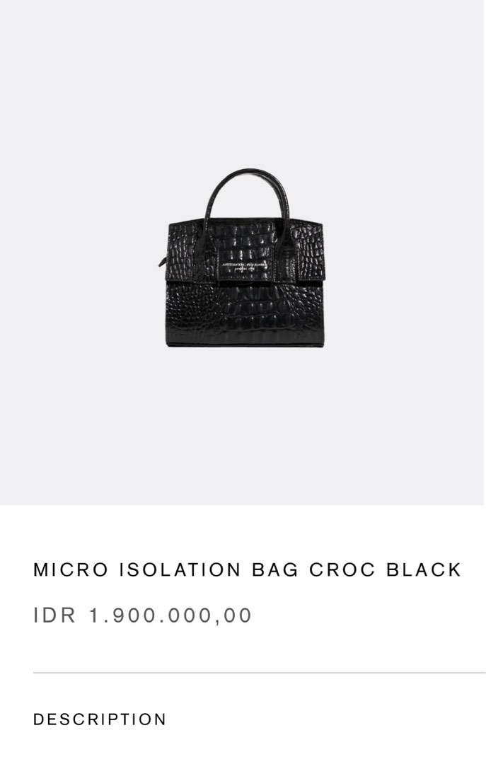 Aesthetic Pleasure Micro Isolation Bag Croc, Fesyen Wanita, Tas & Dompet di Carousell