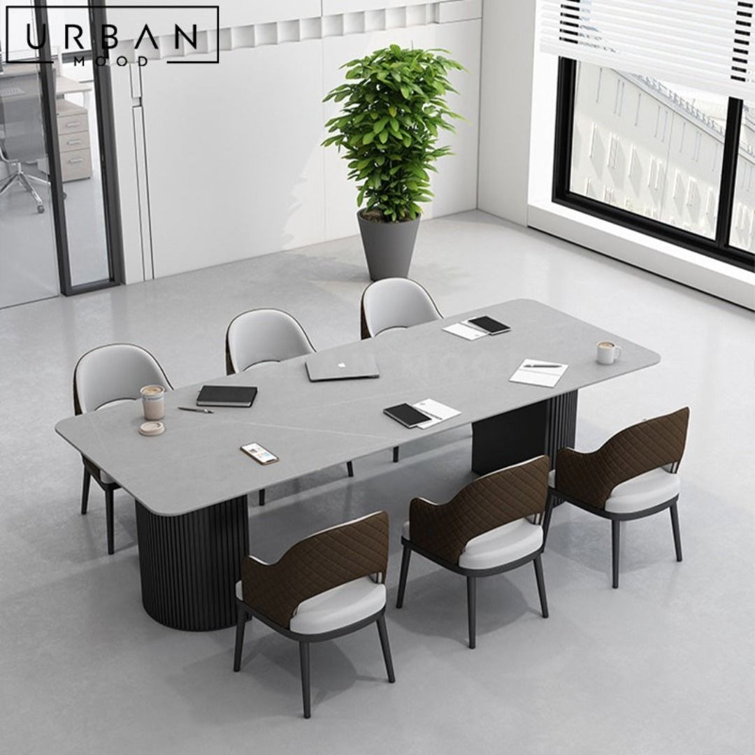 ALON Modern Sintered Stone Office Table, Furniture & Home Living ...