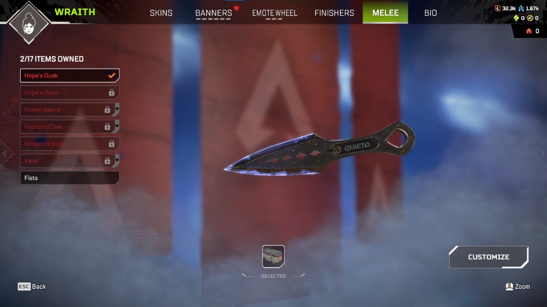 Apex Legend Wraith Heirloom Account, Video Gaming, Gaming Accessories ...