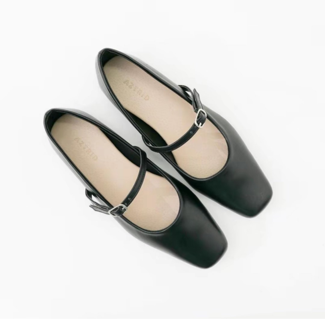 Aztrid Fitz Black Ballet Flats Size 7, Women's Fashion, Footwear, Flats ...