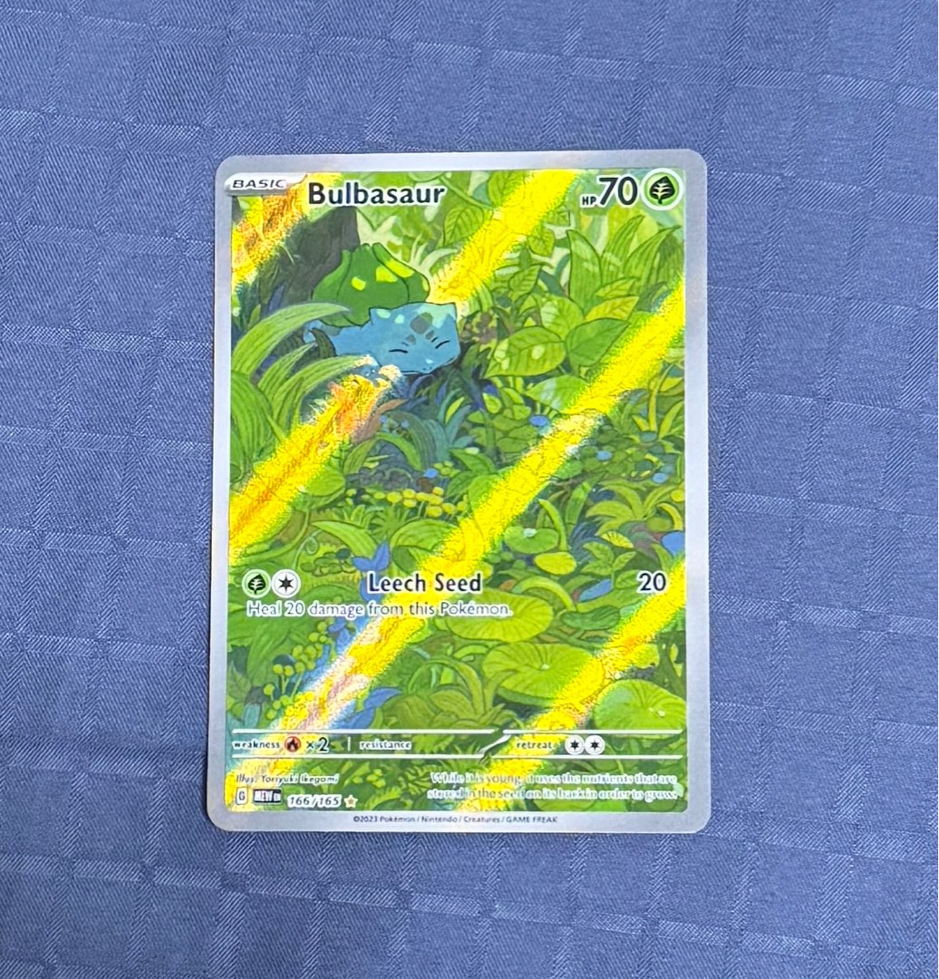 Bulbasaur IR (Pokemon 151 Eng), Hobbies & Toys, Toys & Games on Carousell