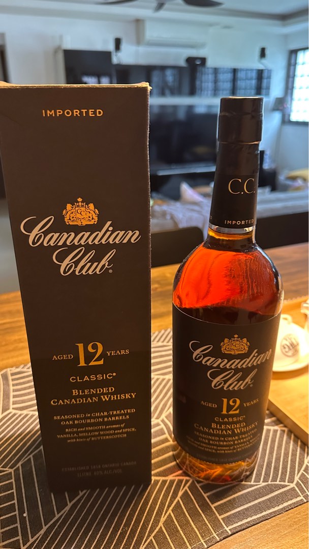 Canadian Club 12Yo Whisky 1L, Food & Drinks, Other Food & Drinks on ...