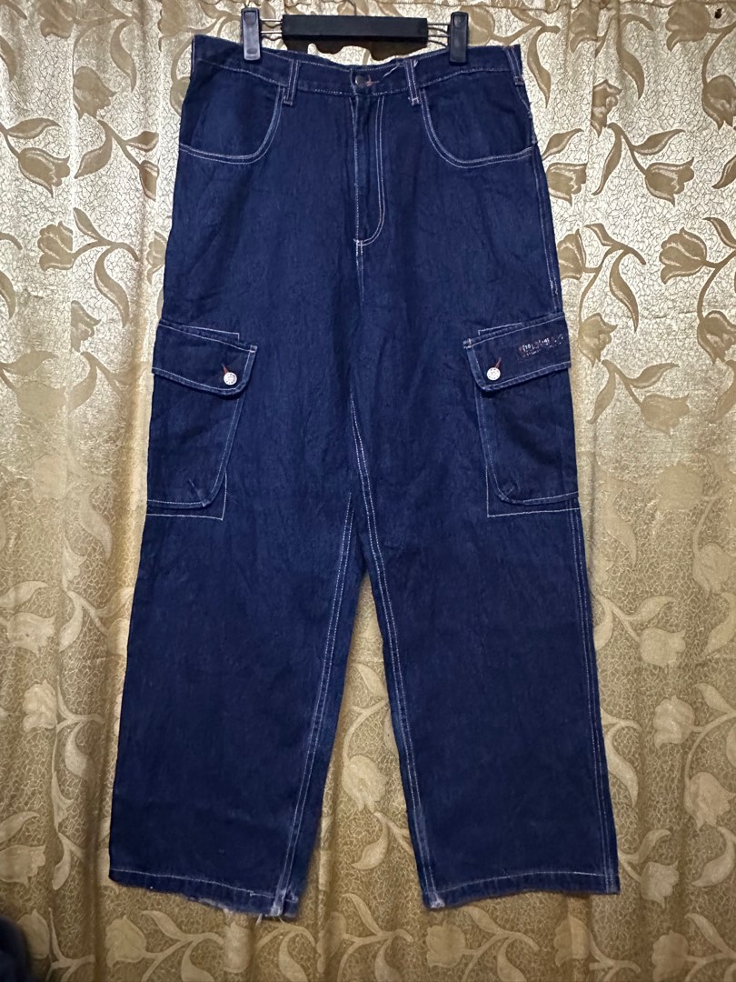 Cargo jeans style jnco baggy, Men's Fashion, Bottoms, Jeans on Carousell