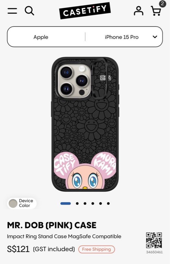 Castify Case Murakami Collab Mr DOB collection pink, Mobile Phones ...