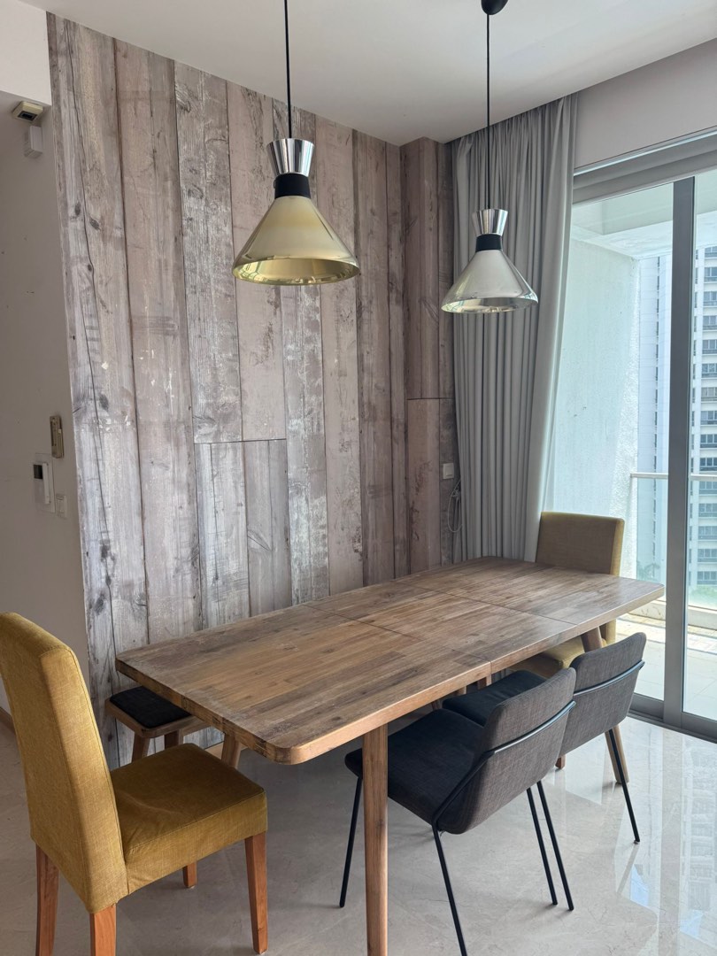 Castlery Seb extendable dining table set, Furniture & Home Living ...