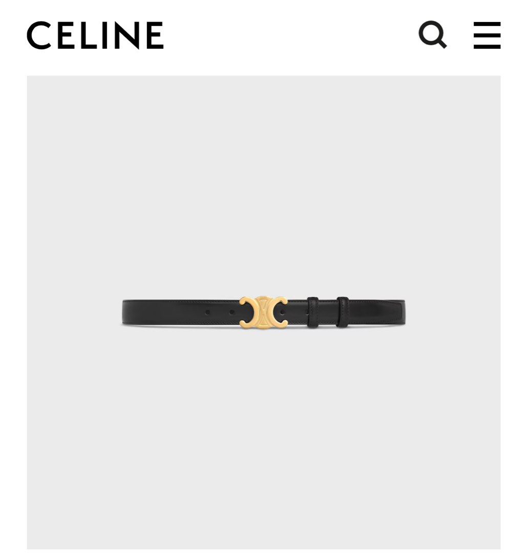 Celine Triomphe Belt - 85cm, Women's Fashion, Watches & Accessories ...
