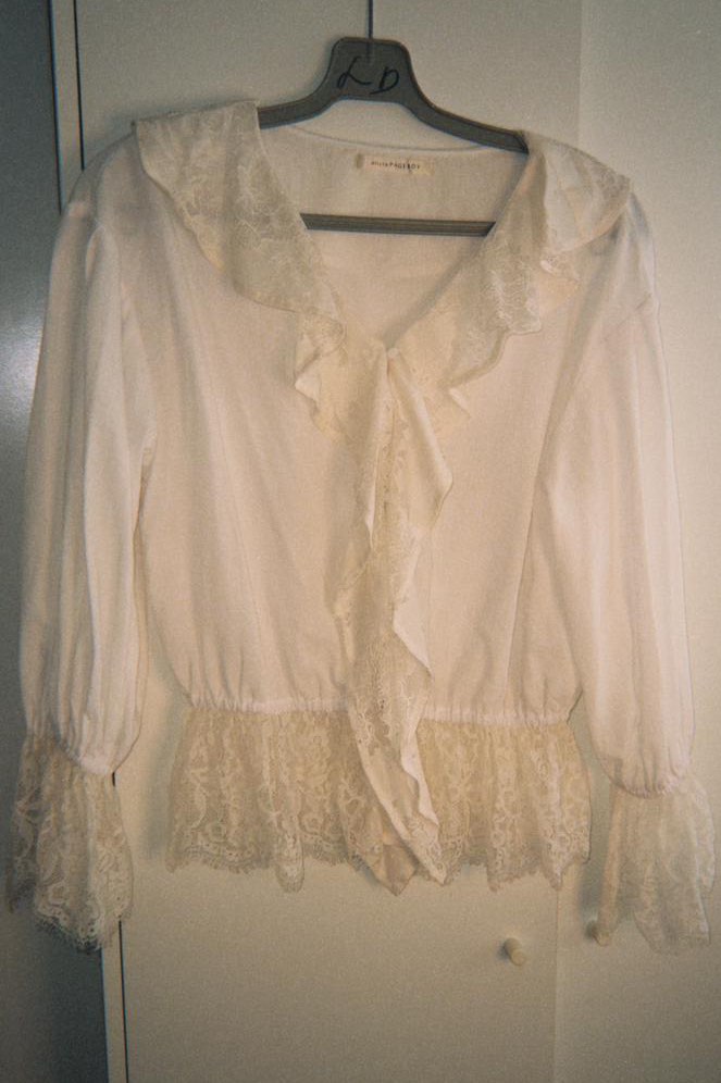 Cottage core laced blouse, Women's Fashion, Tops, Blouses on Carousell