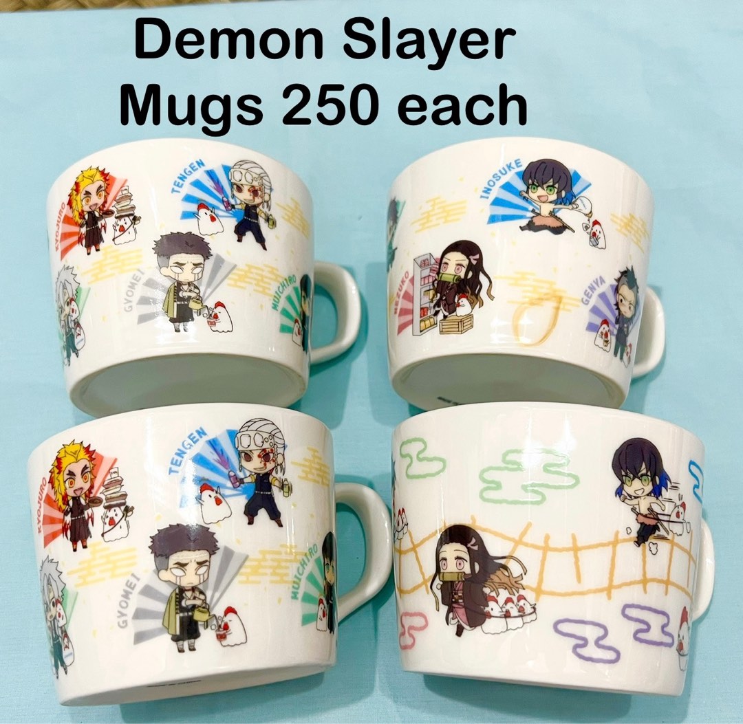 Demon Slayer Ceramics Mug, Hobbies & Toys, Toys & Games on Carousell