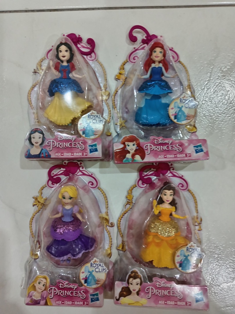 Disney Princess Royal Clips Dolls – Set of 4, Hobbies & Toys, Toys ...
