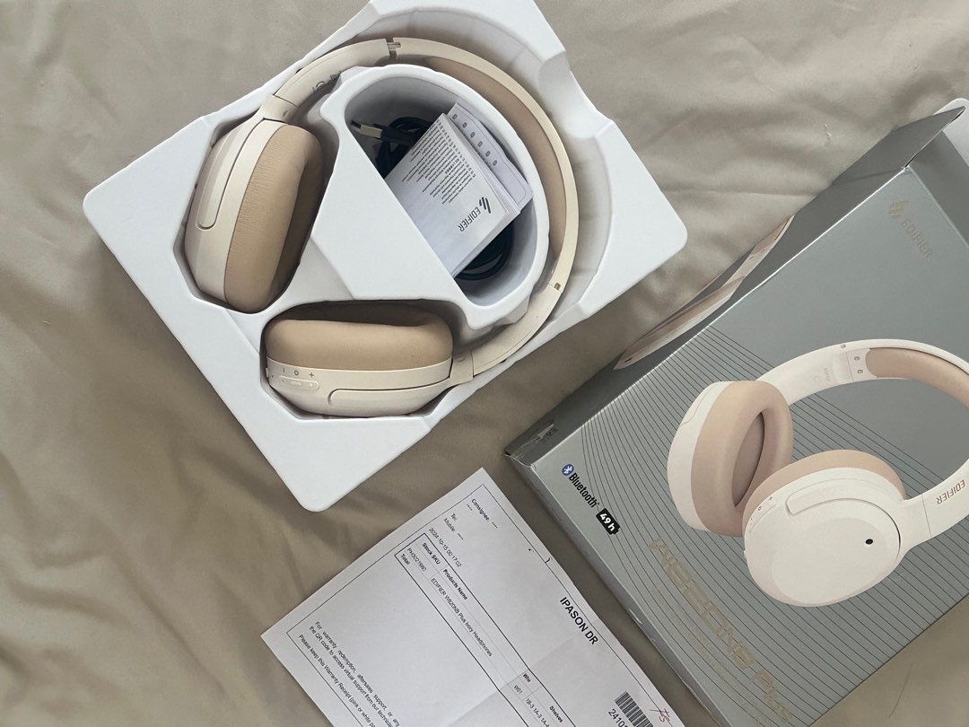 Edifier W820NB Plus Wireless BT Noise Cancelling Headphones, Audio ...