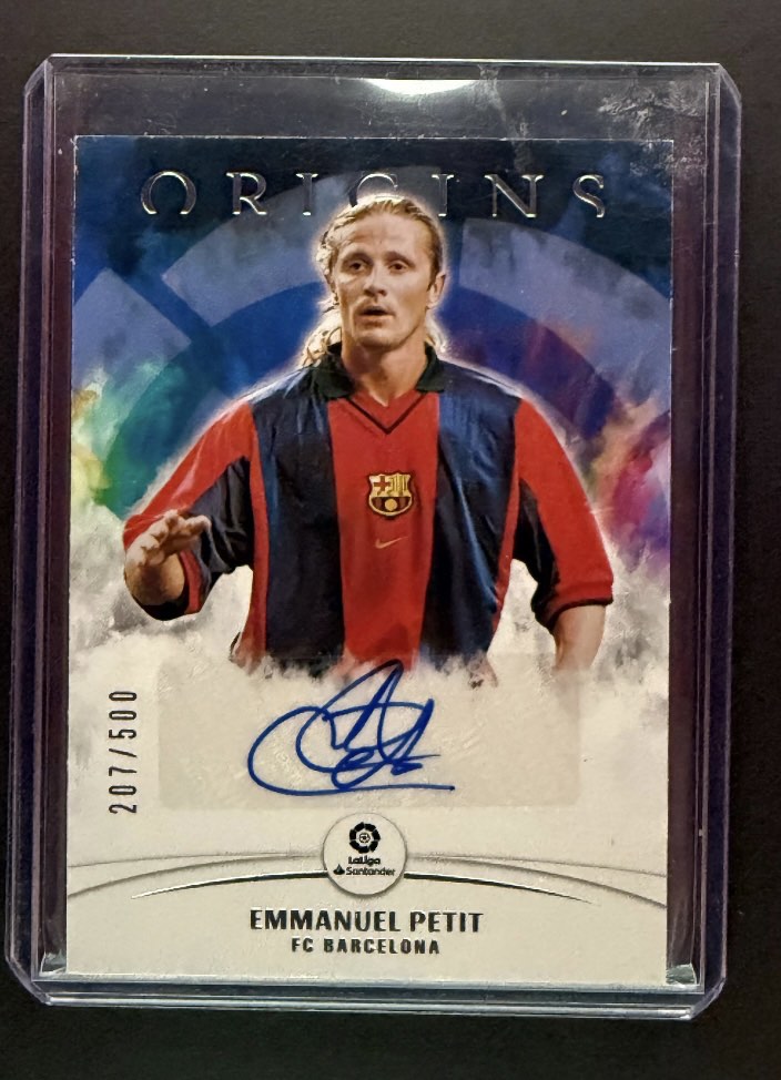 EMMANUEL PETIT BARCELONA ORIGINS AUTO /500, Hobbies & Toys ...