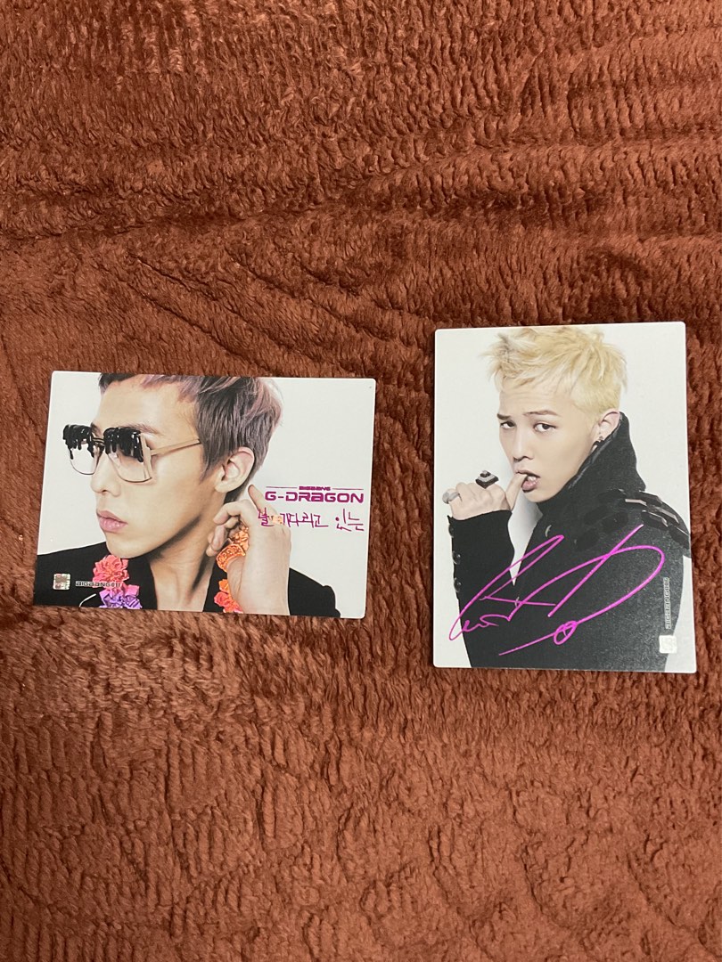 G Dragon Photocard OFFICIAL, Hobbies & Toys, Collectibles & Memorabilia ...