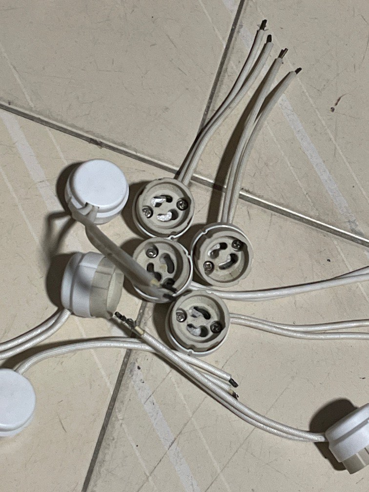 GU10 bulb holder holders wire, Car Accessories, Electronics & Lights on ...