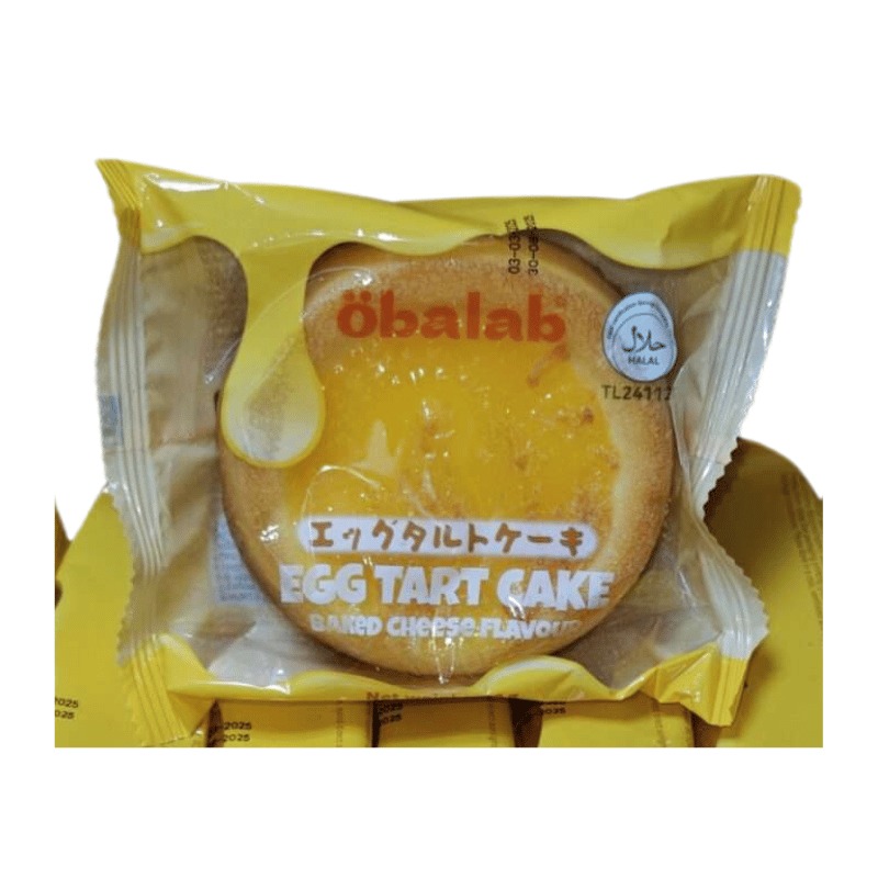 [Halal] Obalab Egg Tart Cake Cheese 60g x 33pkt, Food & Drinks ...