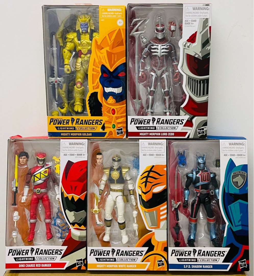 HASBRO POWER RANGERS LIGHTNING COLLECTION LORD ZEDD WHITE RANGER GOLDAR ...