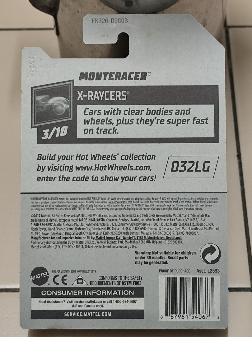 Hot Wheels Monteracer HW X-Raycers 2018 Factory Sealed -best for track ...