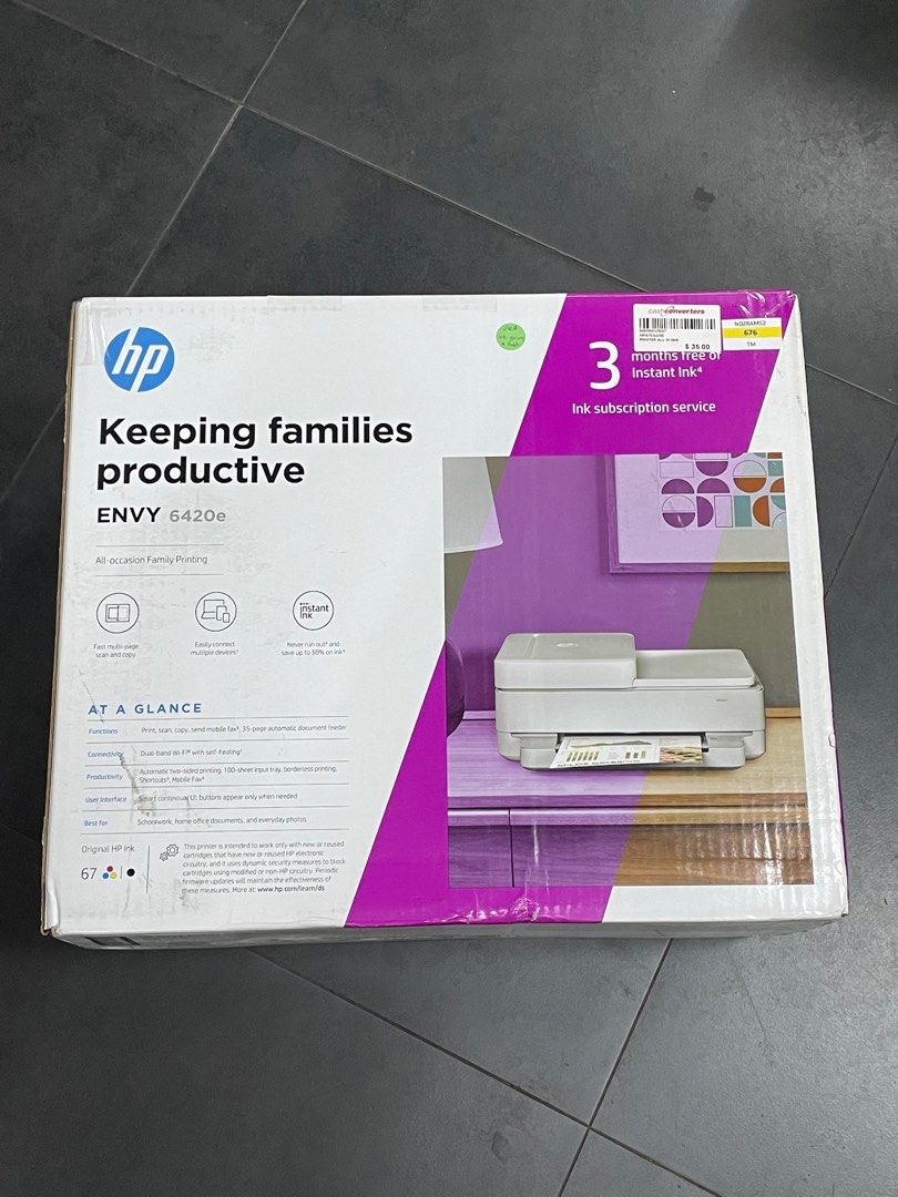 HP Envy 6420E All-In-One Printer, Computers & Tech, Printers, Scanners ...
