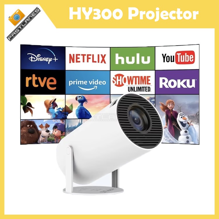 HY300 Projector Android 11 Adjustable Angles, TV & Home Appliances, TV ...