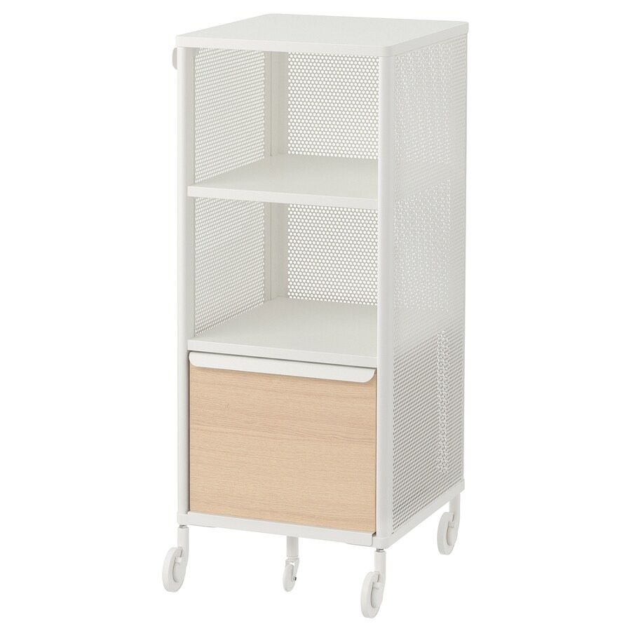 Ikea Bekant Storage Unit on Castors, Mesh White [MOVING OUT SALE ...