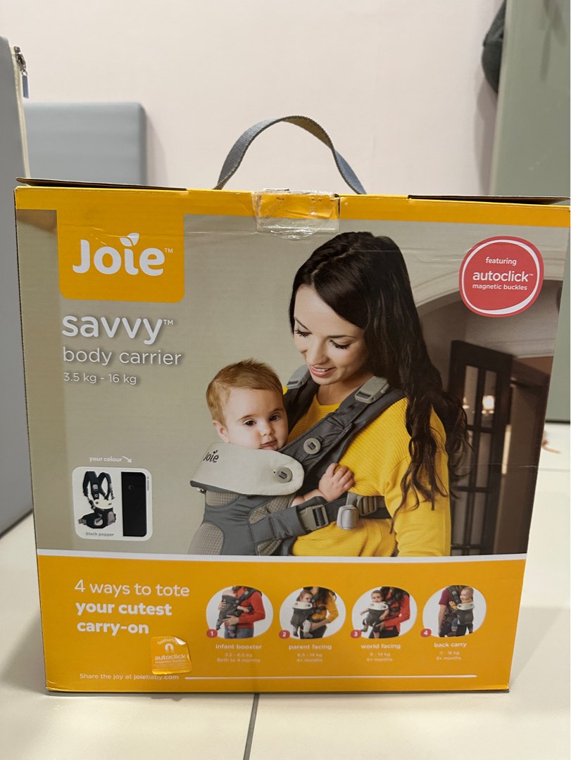 Joie Savvy Baby Carrier | 4 in1 Carrying Positions, Babies & Kids ...