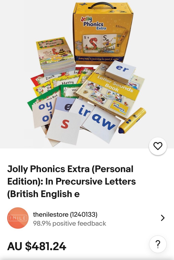 Jolly phonics Extra Kit ( with reading pen), Everything Else on Carousell