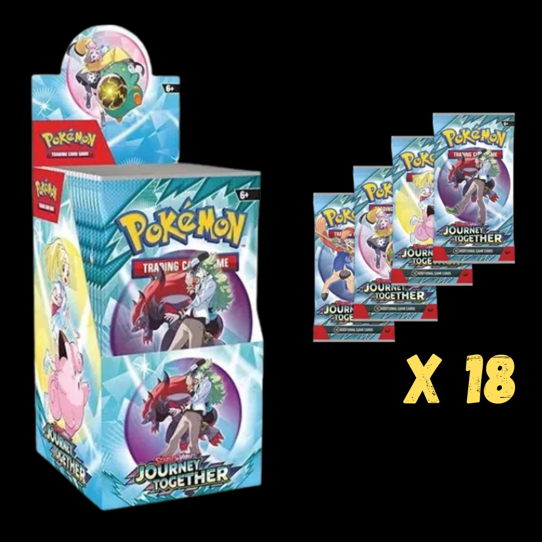 Journey Together Half Booster Box 18 packs pokemon tcg sealed, Hobbies ...