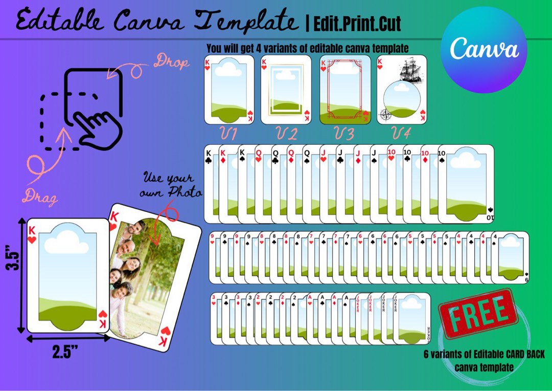 Kad terup (Editable canva template, Hobbies & Toys, Toys & Games on ...