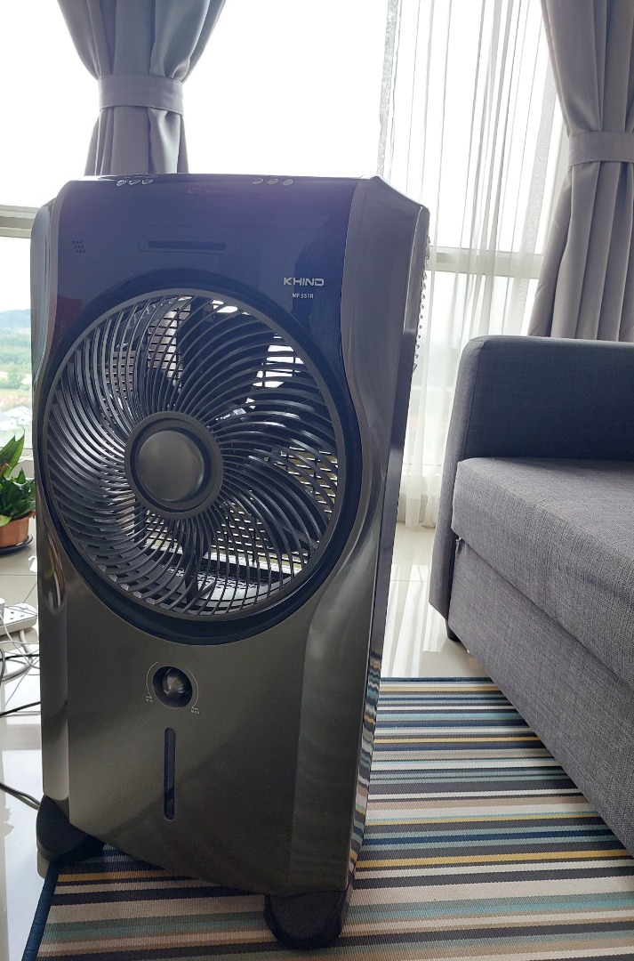 KHIND MF551R Mist Fan Ultrasonic Mist 3 Speed with Remote Control ...