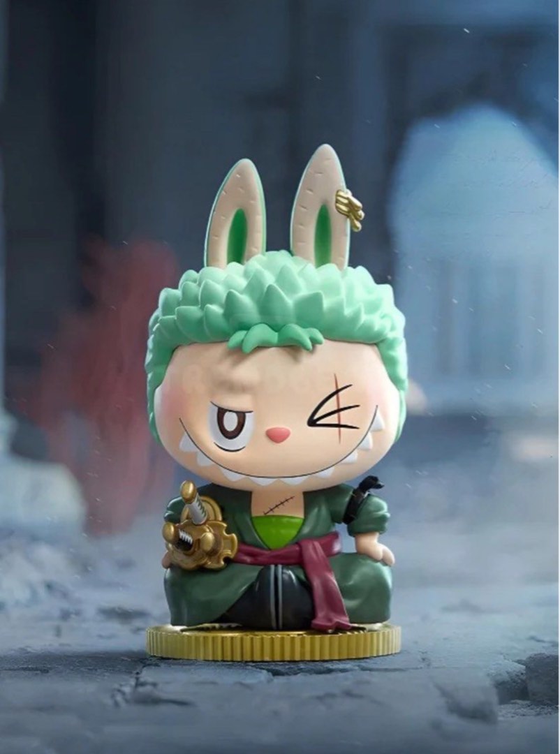 Labubu x One Piece Pop Mart Roronoa Zoro Trafalgar Law, Hobbies & Toys ...