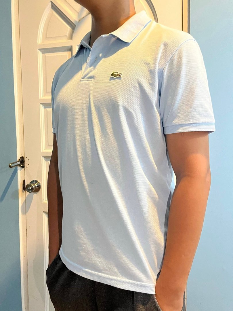 Lacoste Slim Fit Jersey Polo Shirt, Men's Fashion, Tops & Sets, Tshirts & Polo Shirts on Carousell